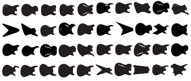 40 Famous Electric Guitar Body Shapes